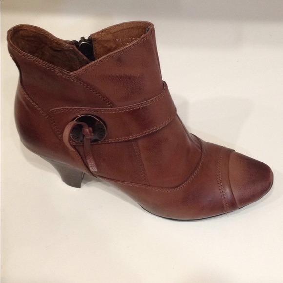 Spring Step | Shoes | Springstep Light Brown Leather Ankle Boot | Poshmark